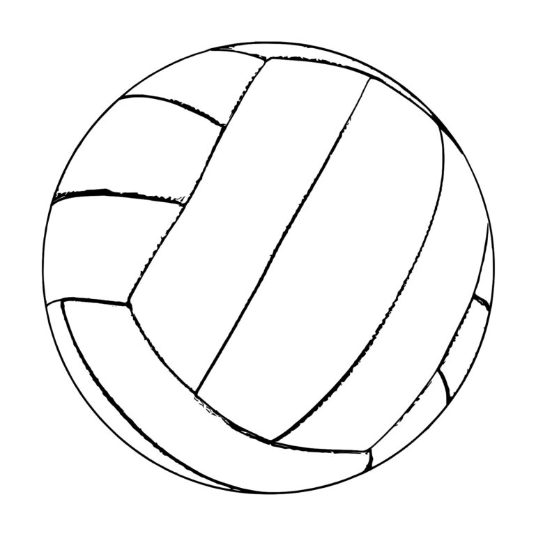 Volleyball coloring pages - Free printable coloring sheets